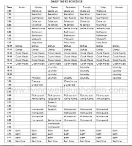 Schedule everyday activities - Living Well Laugh Often